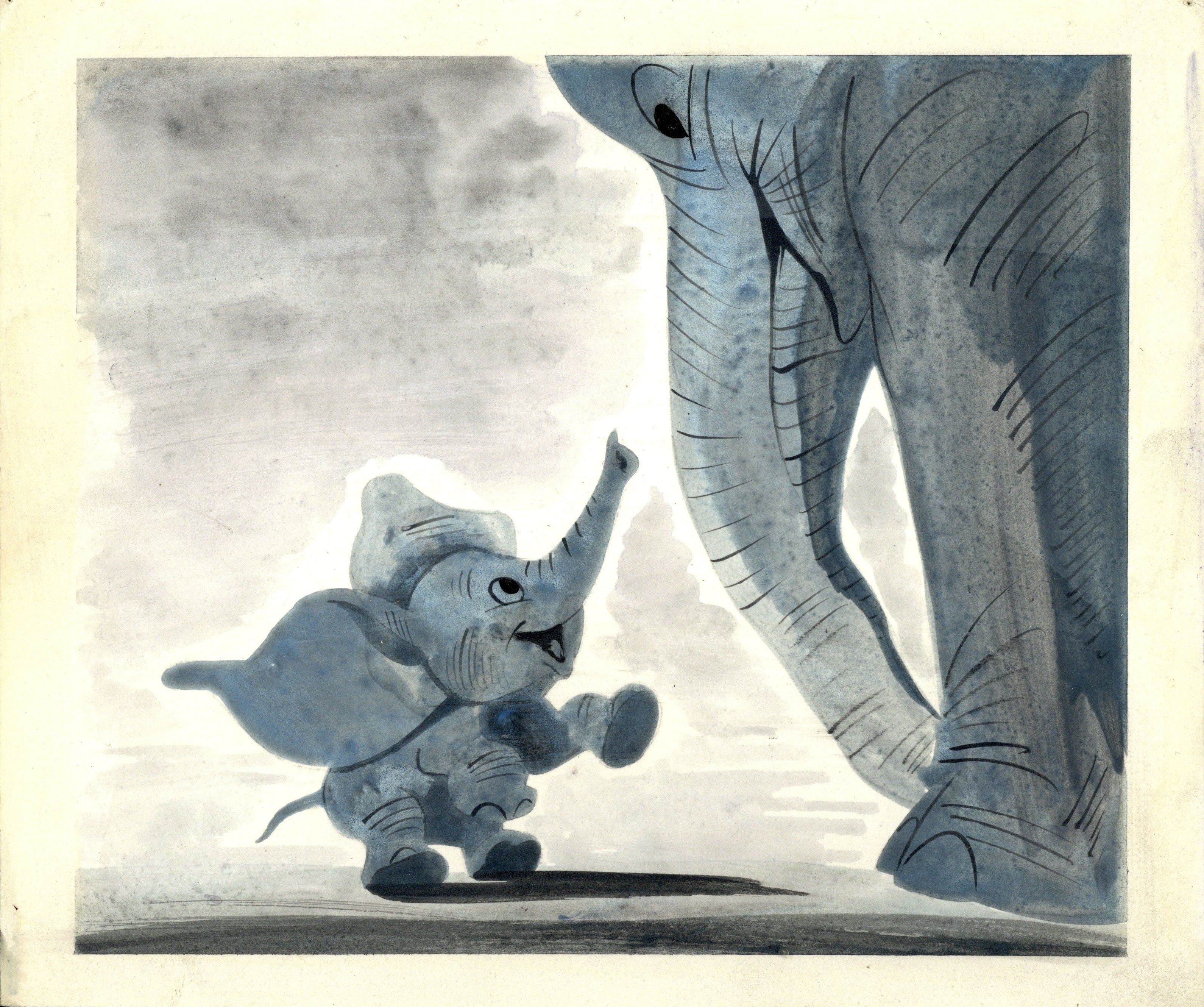 Dumbo Concept Painting by Mary Blair – Choice Contemporary